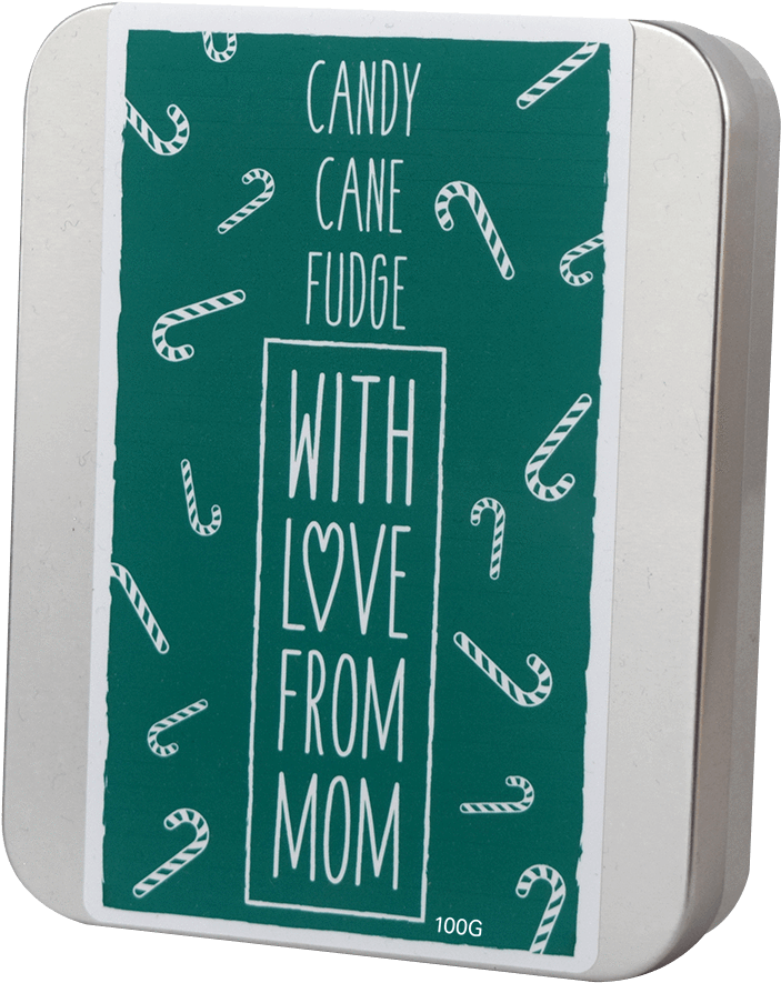 Download With Love From Mom Candy Cane Fudge - Full Size PNG Image - PNGkit