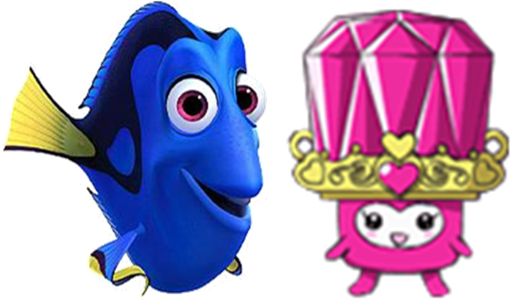 Download Dory The Blue Fish And Dory The Pink Fairy Tone - Full Size ...