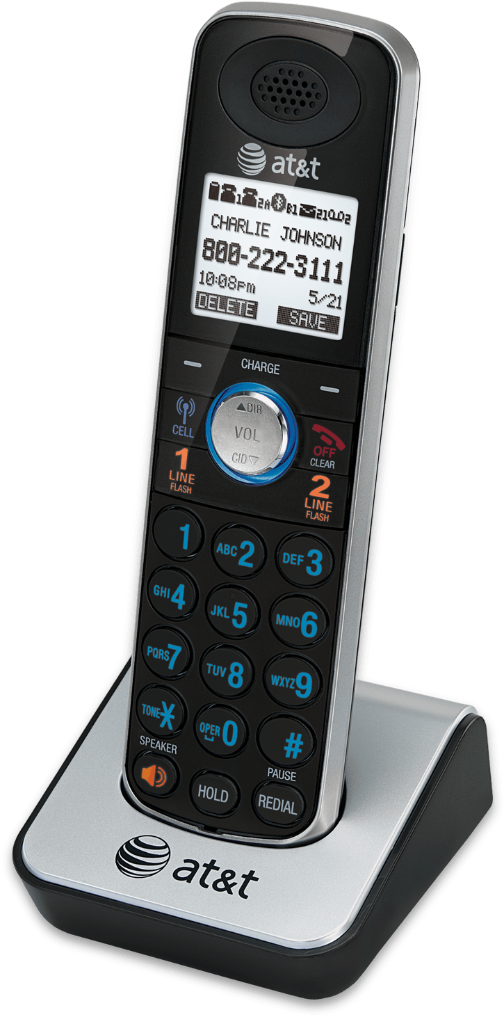 Download Accessory Handset With Caller Id/call Waiting - Full Size PNG ...