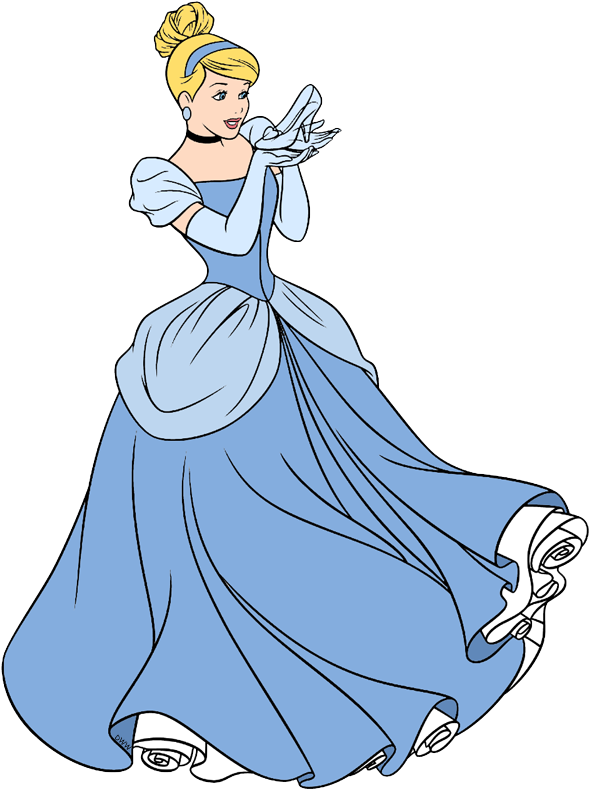Download Png Black And White Stock Cinderella Clip Art Disney - Full ...