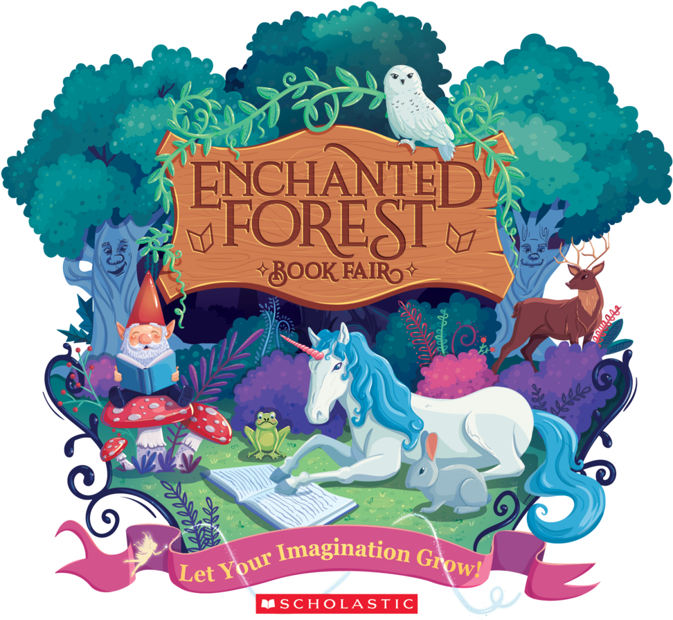 Download 400015 Enchanted Forest Clip Art Logo - Full Size PNG Image ...