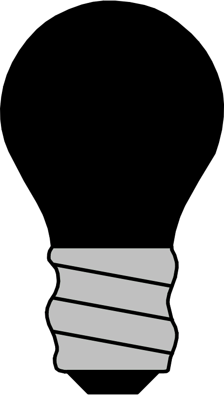 Download Light Bulb Black - Lightbulb Clipart - Full Size PNG Image ...