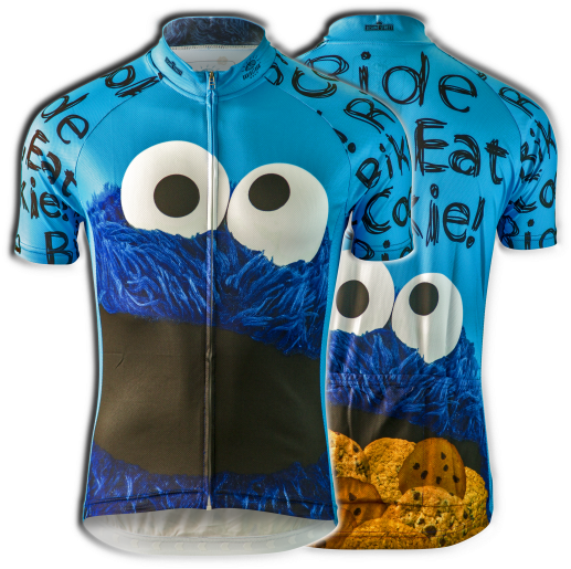 Download Cookie Monster "ride Bike Eat Cookie" Cycling Jersey - Cookie ...