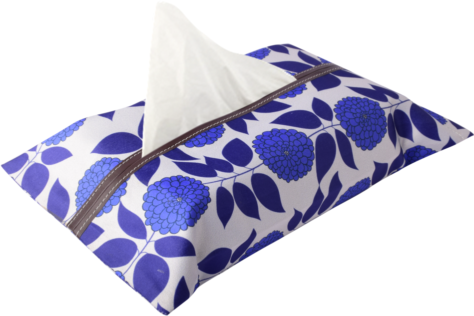 Download Blue Flower Tissue Box Cover - Box - Full Size PNG Image - PNGkit
