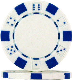 Download White Poker Chip Png - White And Blue Poker Chip - Full Size ...