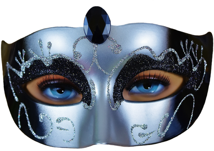 Download Pin Masquerade Masks Clip Art Transparent - Person Wearing ...