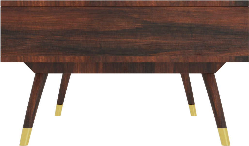 Download Dejan Dark Wood With Gold Inlay Coffee Table - Full Size PNG ...