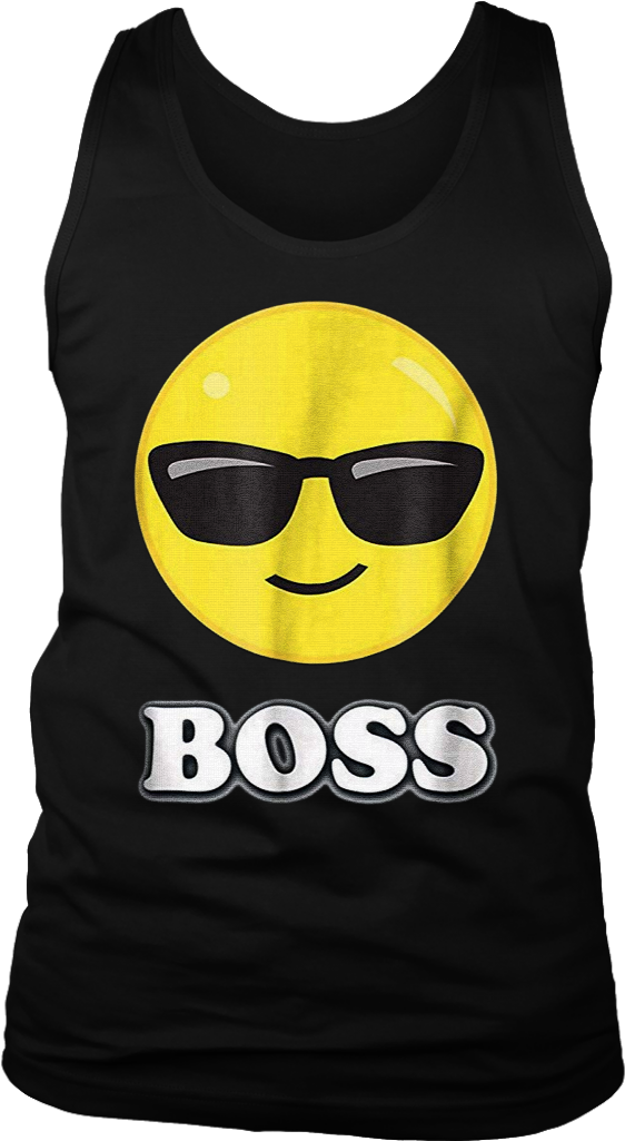 Download Boss Emoticon Smile Face Sunglasses T-shirt Boss Shirt - Full ...