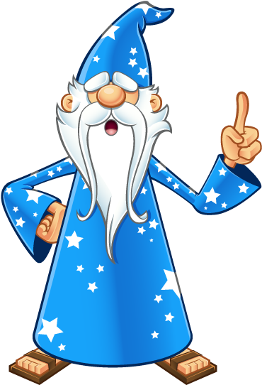 Download Blue Old Wizard - Full Size PNG Image - PNGkit