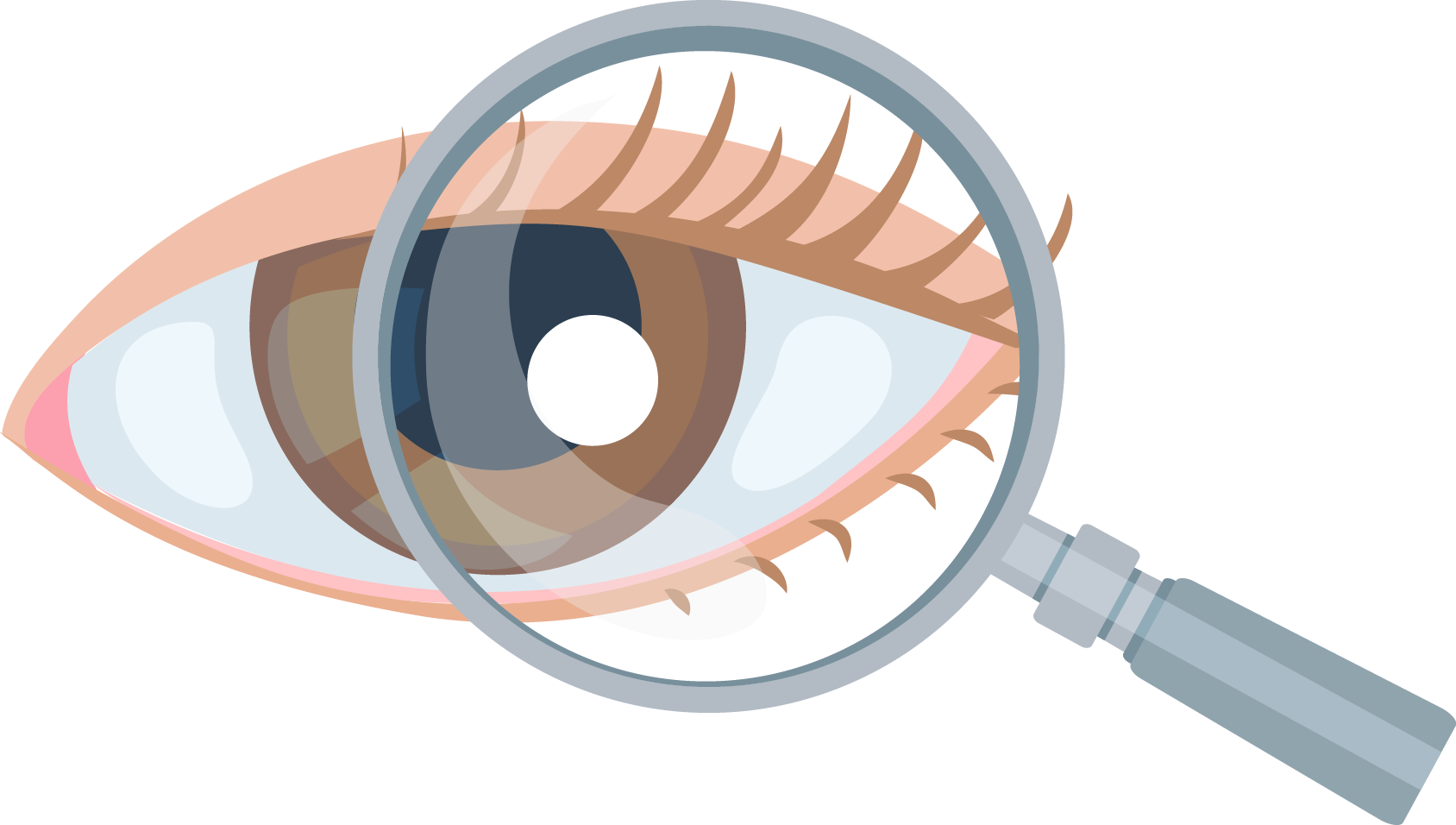 Download Transparent Eye Ophthalmology On Glasses - Eye And Magnifying ...