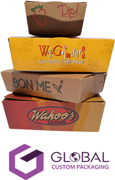 Download Custom Printed Fast Food Kraft Boxes - Box - Full Size PNG ...