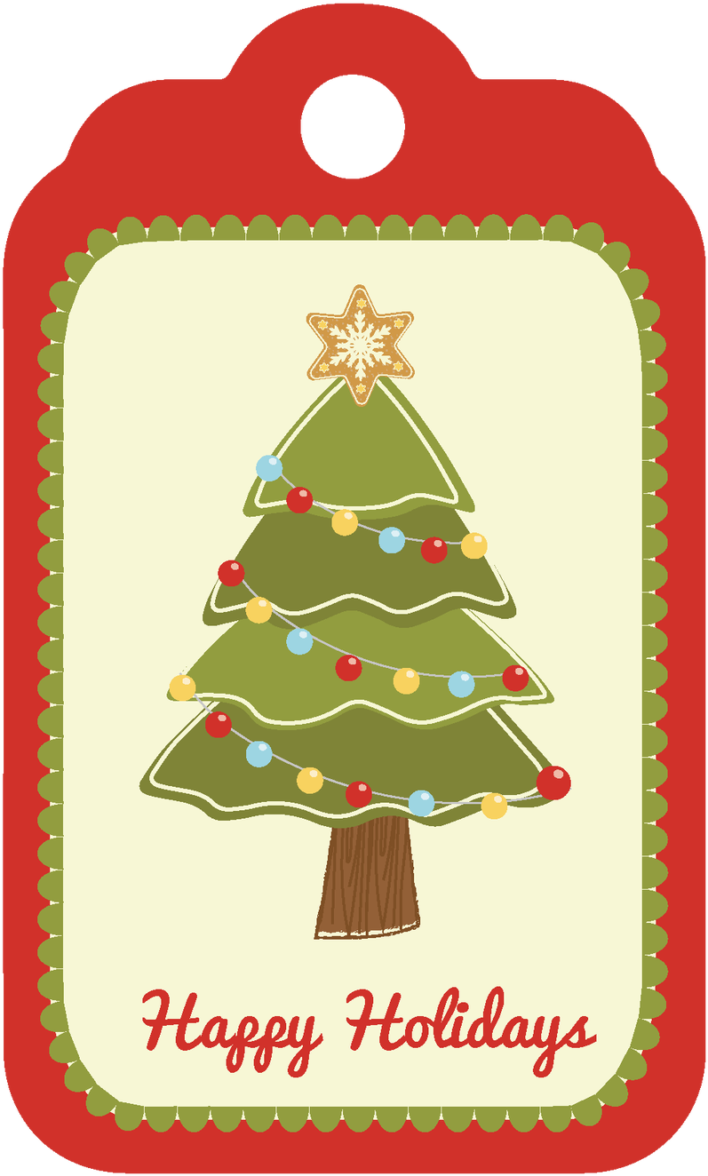Download Transparent Christmas Gift Tags - Birthday Background - PNGkit