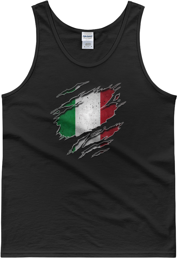 Download Italian Flag Ripped Chest - T-shirt - Full Size PNG Image - PNGkit