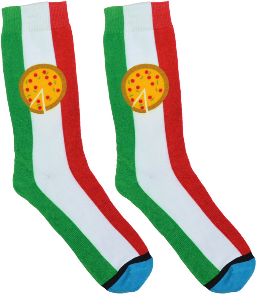 Download Italian Pizza Socks - Sock - Full Size PNG Image - PNGkit