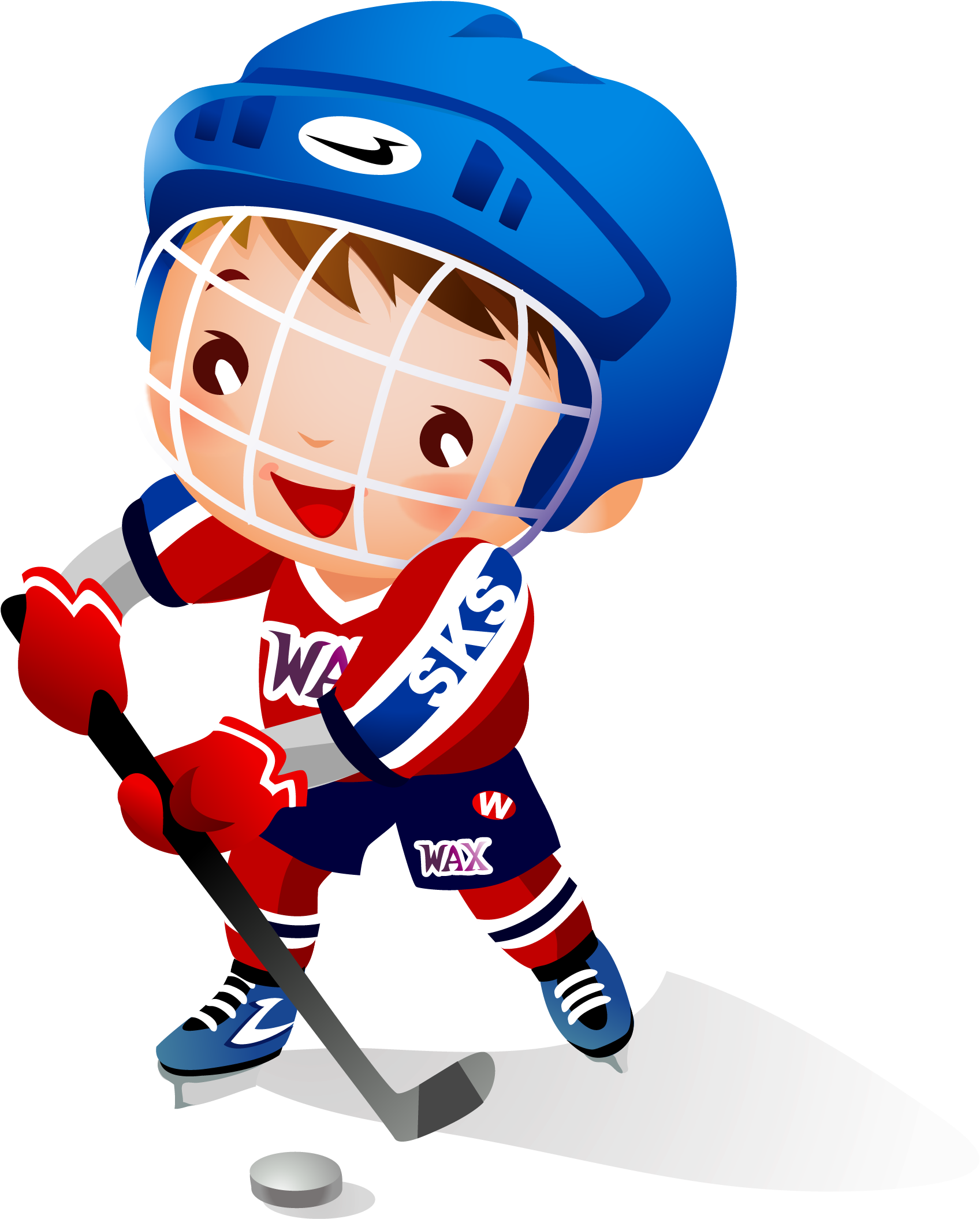 Download Transparent Ball Clipart Hockey Stick - Boy Is Playing Hockey ...
