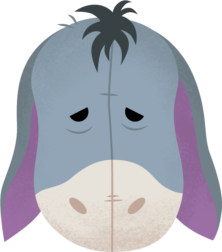 Download Eeyore Twitter Emoji - Bare Tree Media Inc. - Full Size PNG ...