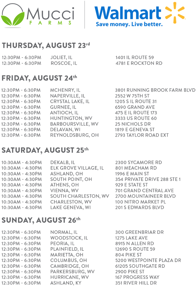 Download Walmart In-store Demos Dates And Times New - Full Size PNG ...