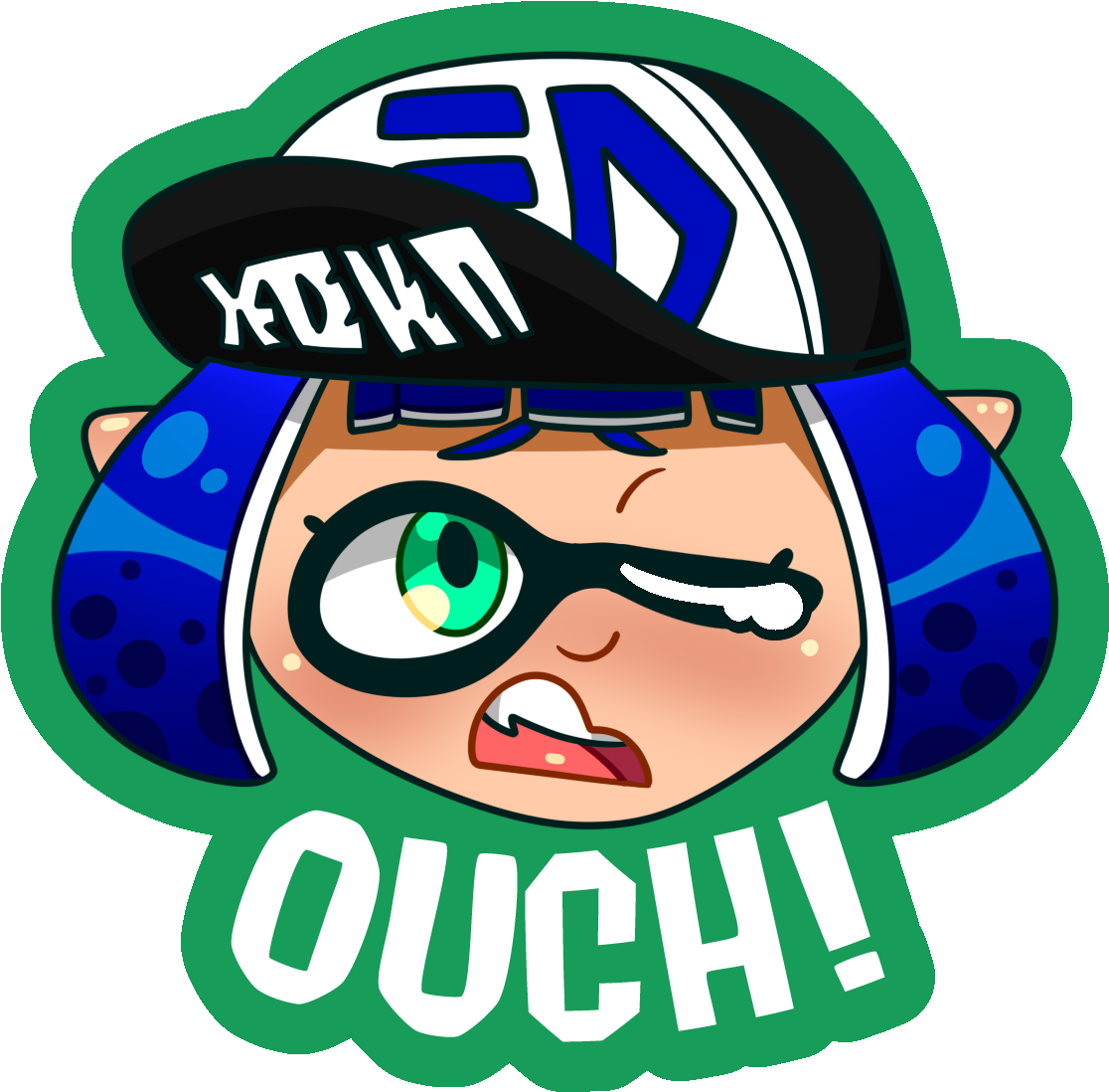 Download Splatoon Inkling Expression Stickers - Full Size PNG Image ...