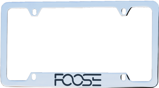 Download Foose License Plate Frame - Full Size PNG Image - PNGkit
