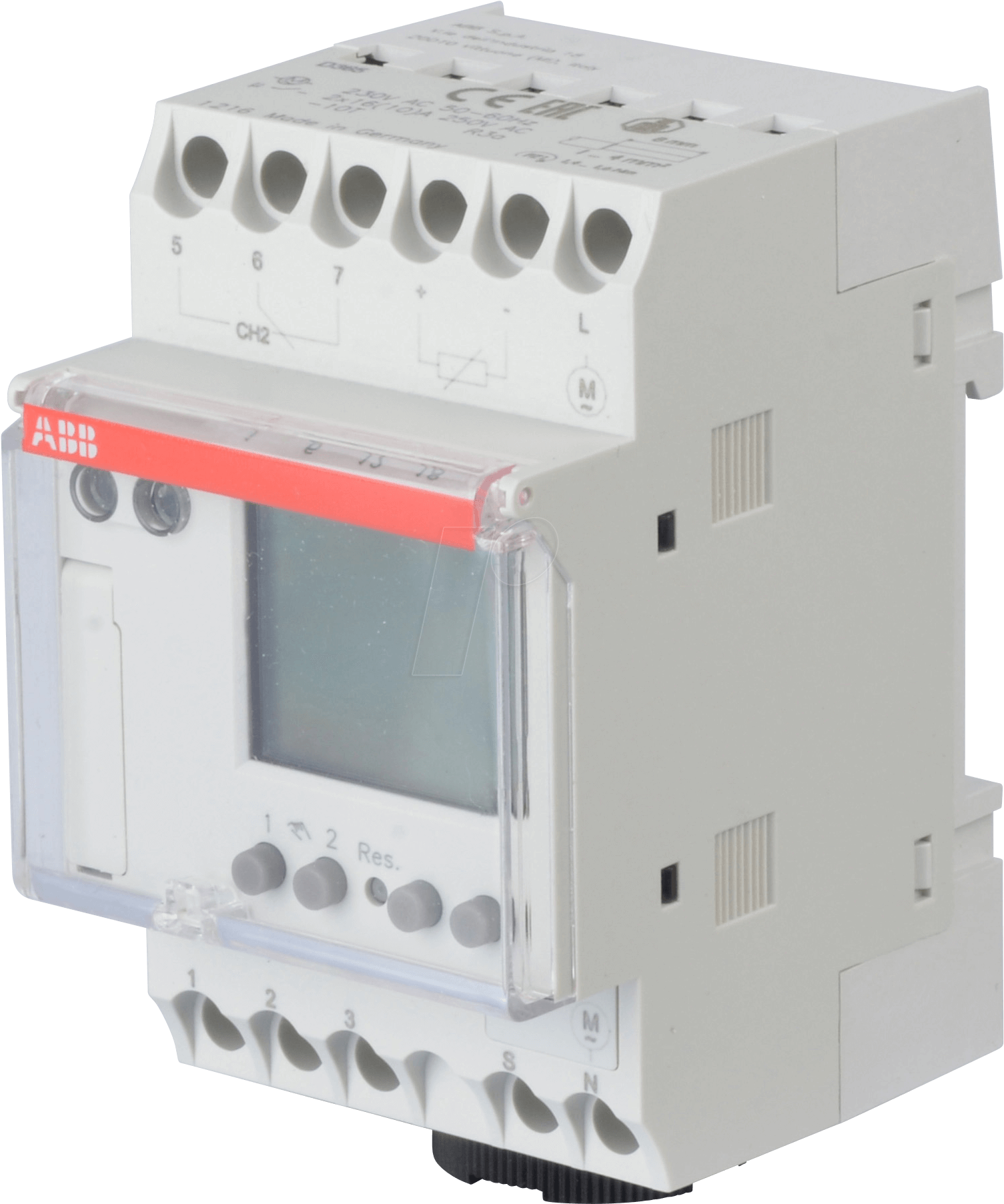 Download 2 Changeover Contacts, 16 A, 2 Channel Abb D365 - Full Size ...