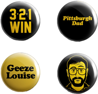 Download Pittsburgh Dad Button Pack - Full Size PNG Image - PNGkit