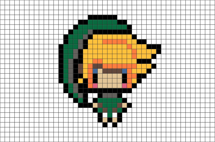 Download Transparent Link Zelda Pixel Art - PNGkit