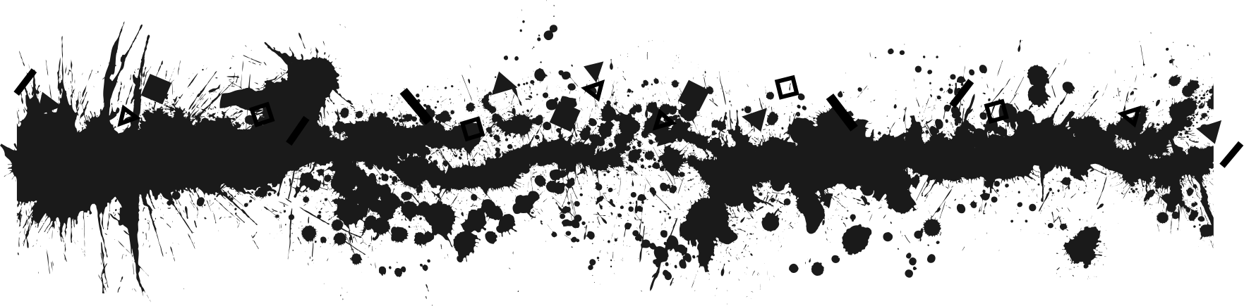 Download Black Horizontal Spatter - Illustration - Full Size PNG Image ...