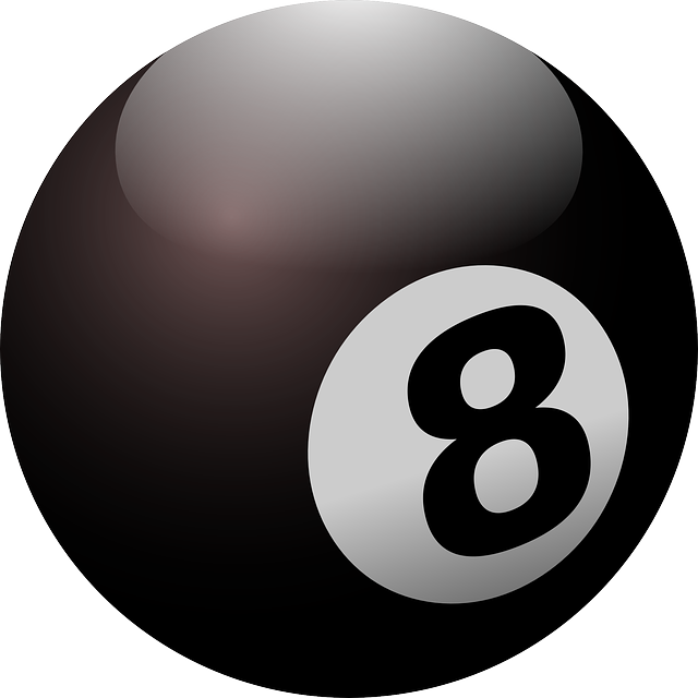 Download Billiard, Ball, Black Ball, Eight, Round, Black - Bola De ...