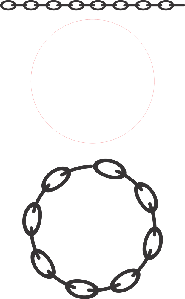 Download Bitmap Follow Circle Coreldraw X Graphics Suite - Chain Vector ...