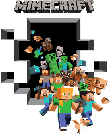 Download Minecraft Vinyl Wall Graphics Mining 2-pack Uk - Adesivo De ...