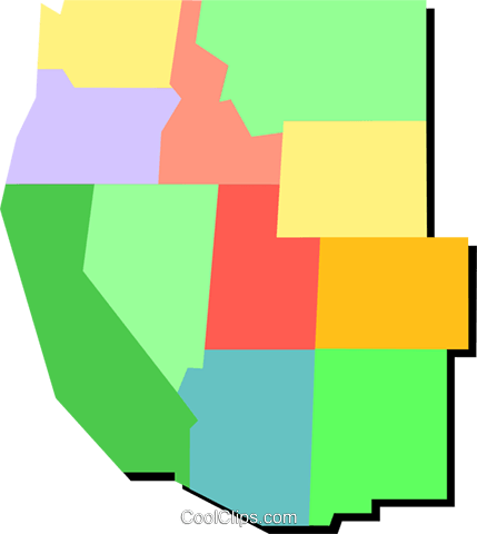 Download Western United States Royalty Free Vector Clip Art - Western ...