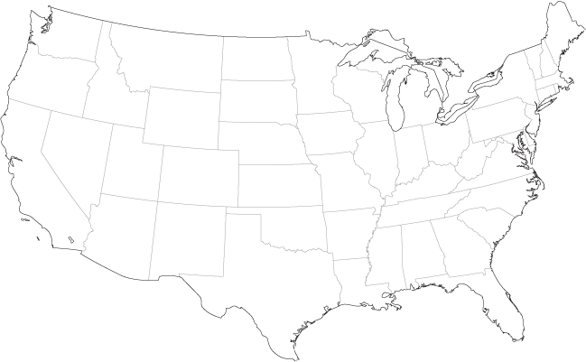Download United States Outline - Us Map To Color - Full Size PNG Image ...