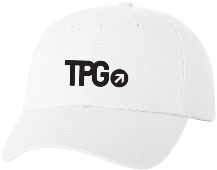Download Tpg White Dad Hat - Full Size PNG Image - PNGkit