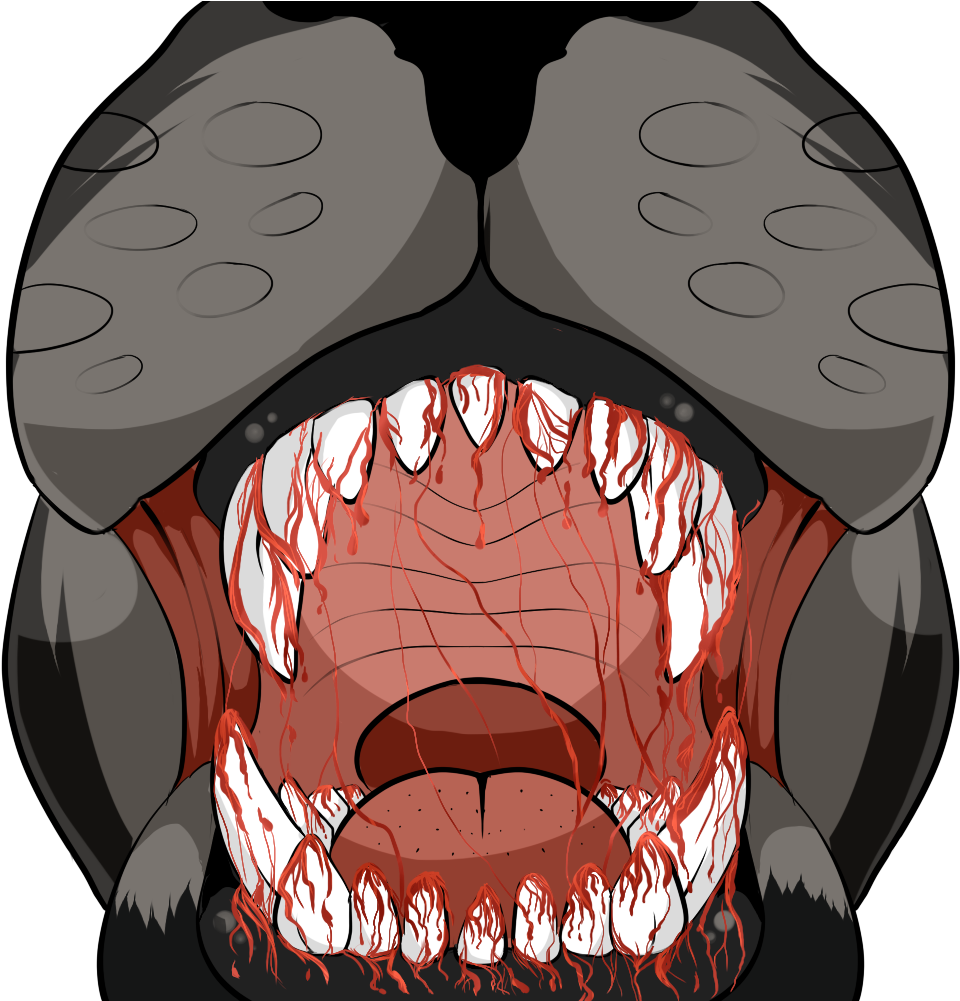 Download Ych Dog Teeth Open - Full Size PNG Image - PNGkit
