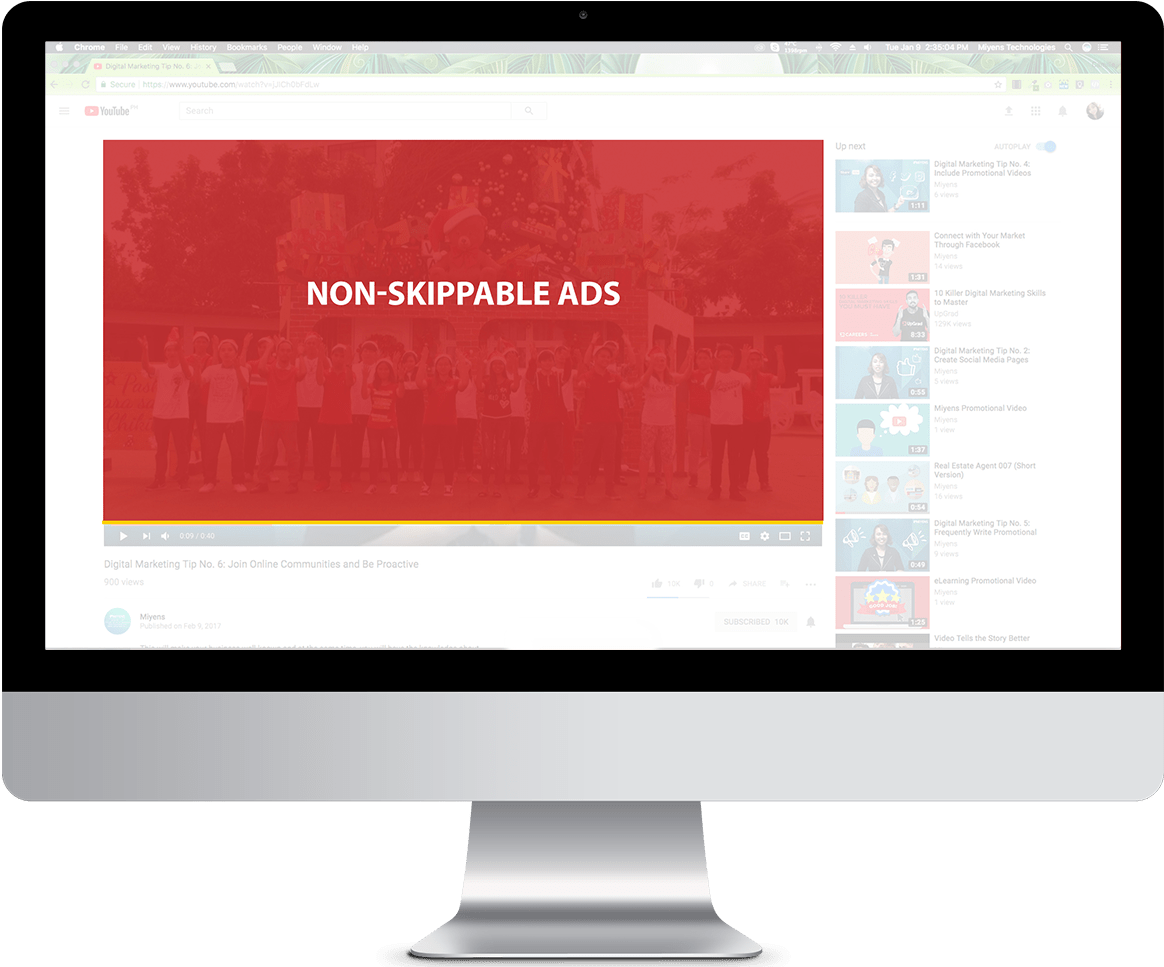 Download Non-skippable Video Ad - Full Size PNG Image - PNGkit