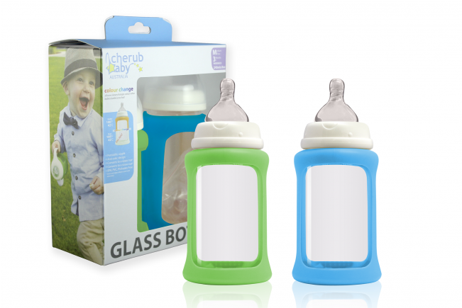 Download Colour Change Glass Bottle Wide Neck 240ml Twin Pack - Full ...