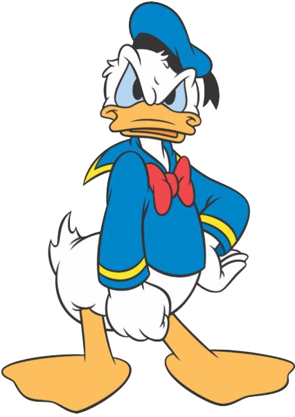 Download Donald Duck Angry Clipart - Donald Duck Angry Face - Full Size ...