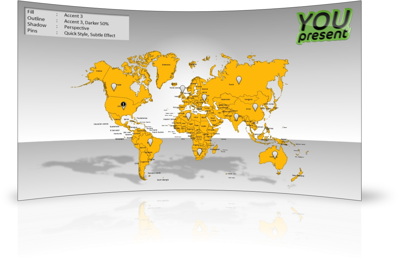 Download World Map Template For Powerpoint By Youpresent - World Map ...