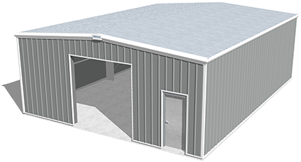 Download $8,900 - 60 X 80 Metal Building - Full Size PNG Image - PNGkit