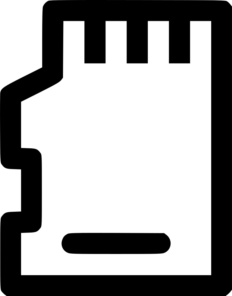 Download Memorycard Sdcard Storage Outline Chip Microsd Sd Comments ...