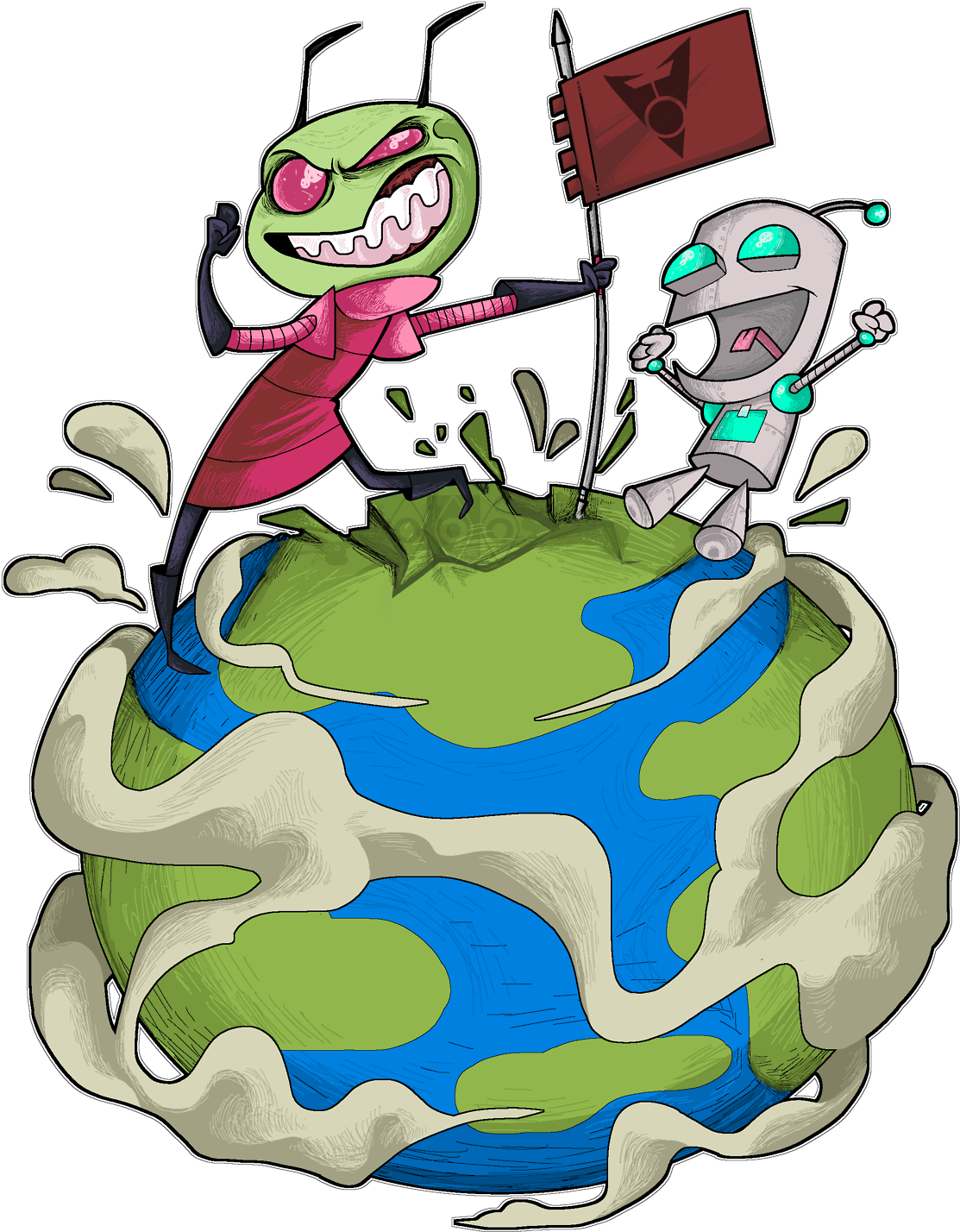 Download My Art Pixel Art Invader Zim Invader Zim Returns Zim - Full ...