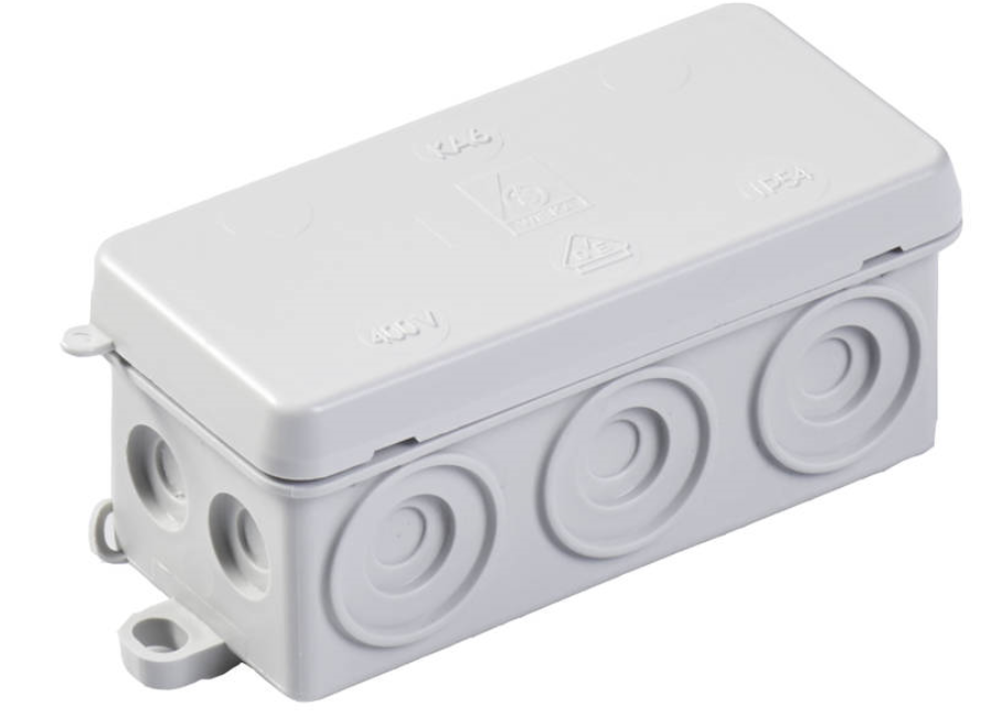 Download Small Punch-out Water Resistant Ip54 Junction Box 6 - Full Size PNG Image - PNGkit