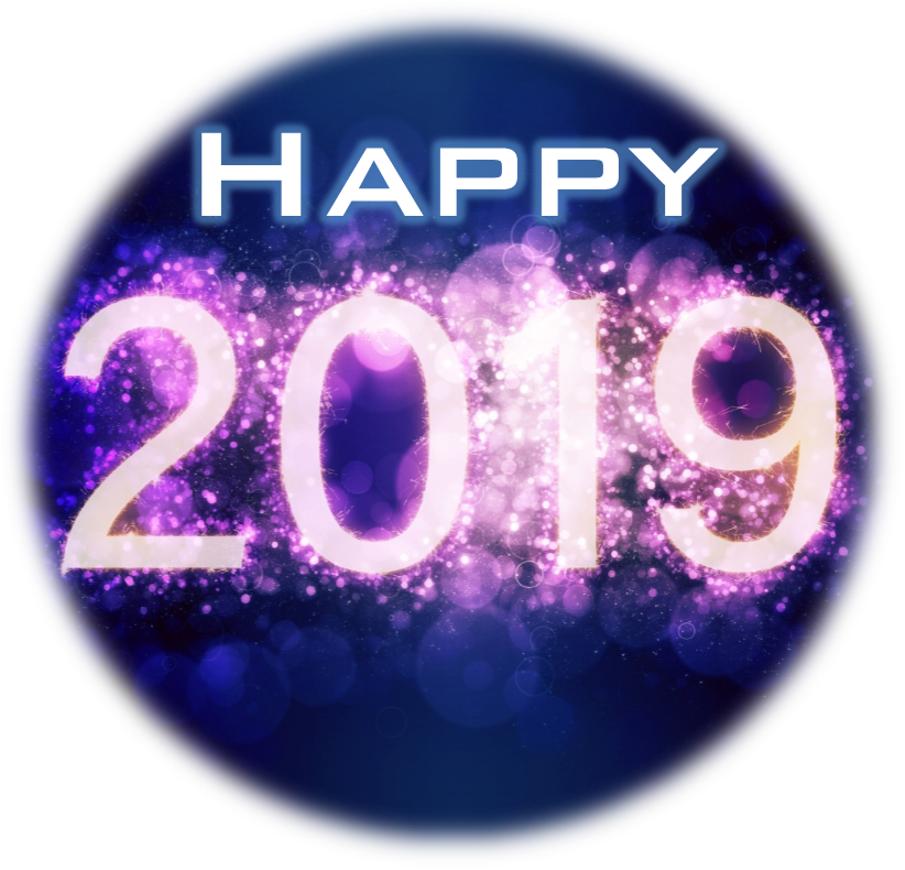 Download New Year Button 2019 - Full Size PNG Image - PNGkit