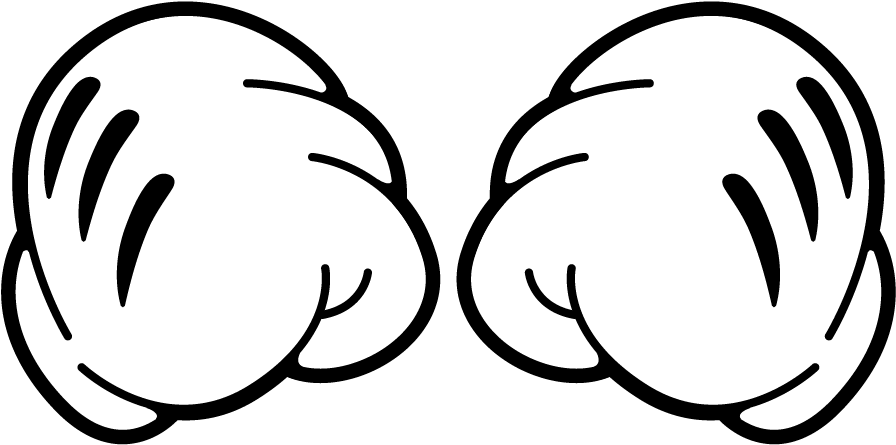 Download Mickey Mouse Hand - Mickey Mouse Cartoon Glove - Full Size PNG ...