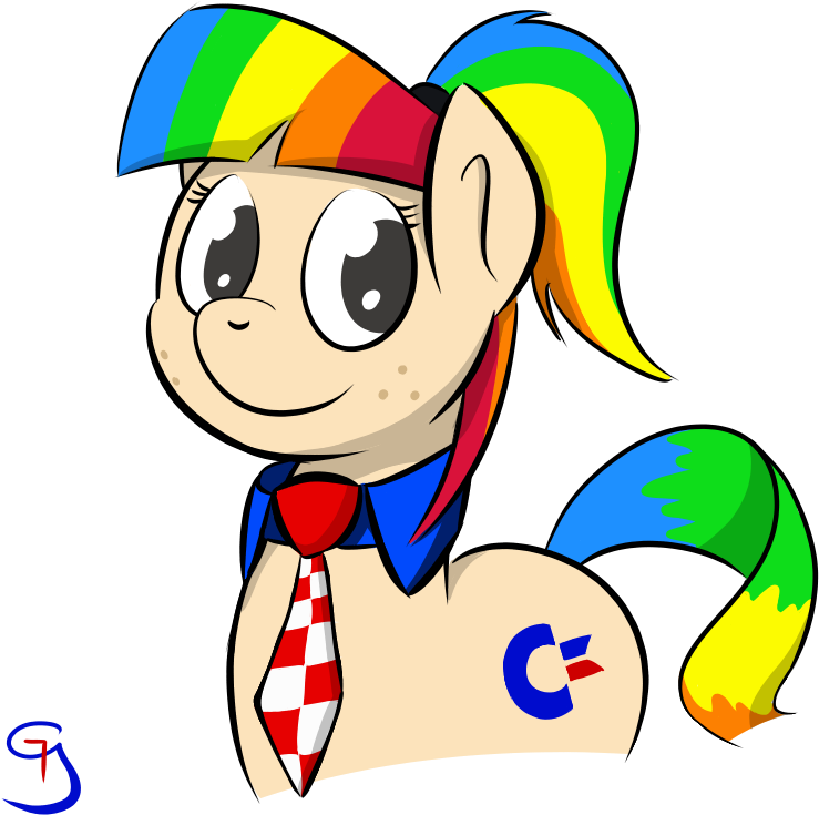 Download Glimglam, Commodore 64, Freckles, Necktie, Oc, Oc Only, - Full ...