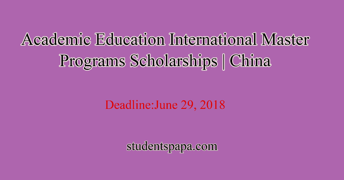 Download Academic Education International Master Programs Scholarships ...