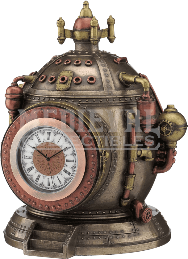 Download Steampunk Time Machine Trinket Box Clock - Full Size PNG Image ...
