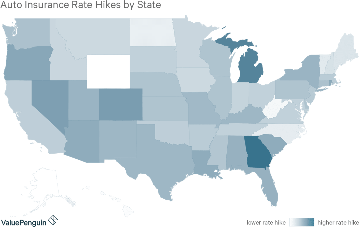 Download Map Shows How States Compared For Auto Insurance Rate - Full ...