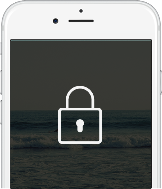 Download Iphone With Lock Icon On Screen - Full Size PNG Image - PNGkit