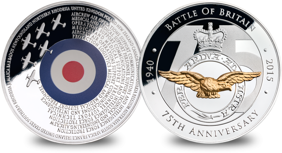 Download Battle Of Britain 75th Anniversary Medal - Full Size PNG Image ...